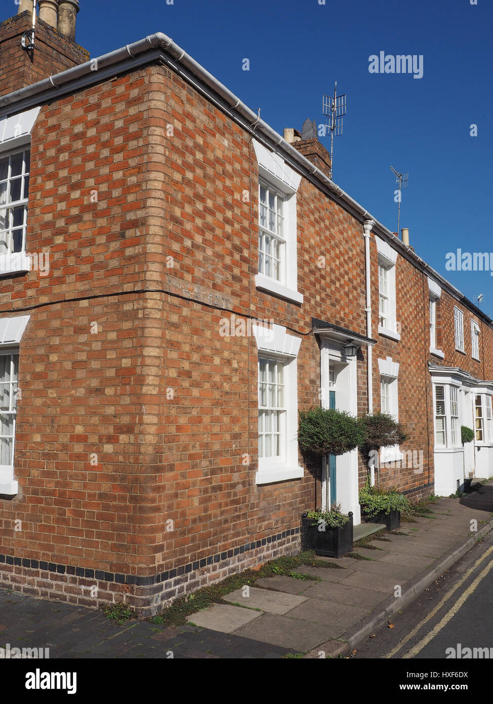 A row of typically British terraced houses aka townhouse Stock Photo ...
