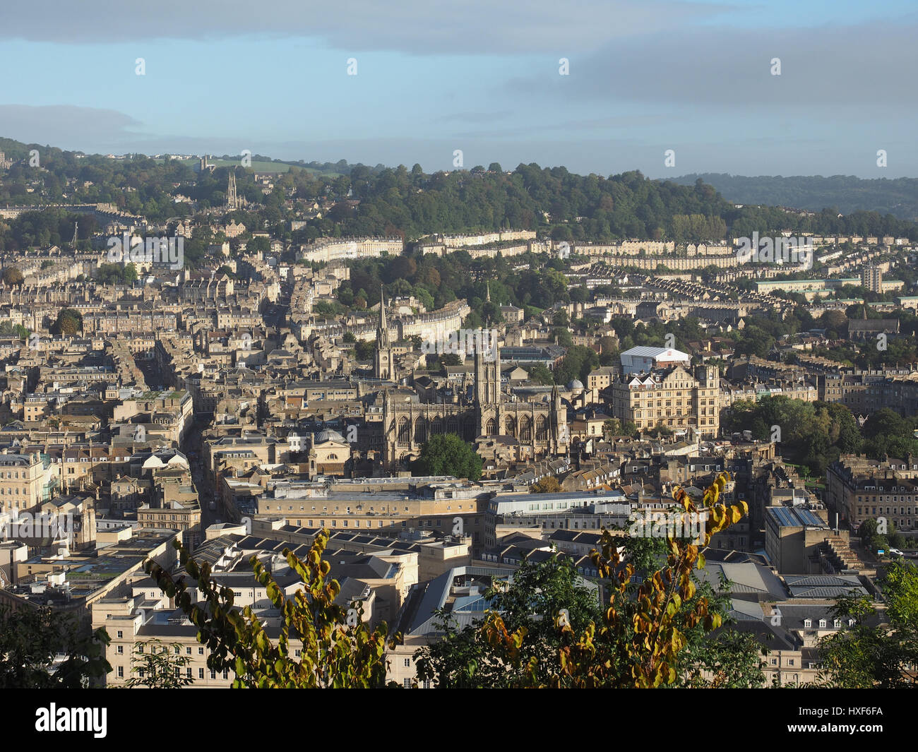 Aerial view of the city of Bath, UK Stock Photo - Alamy