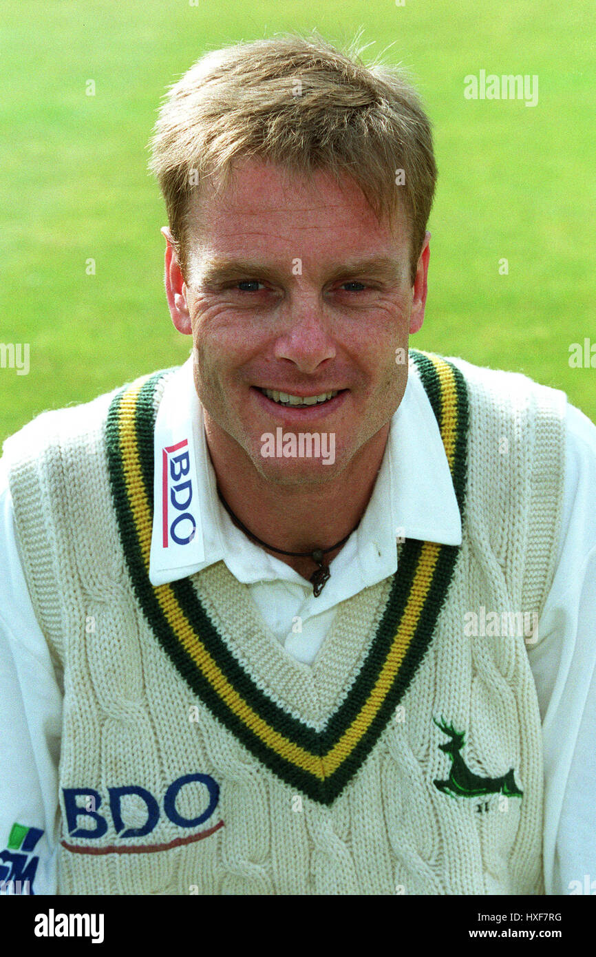 RICHARD STEMP NOTTINGHAMSHIRE CCC 12 April 2000 Stock Photo - Alamy