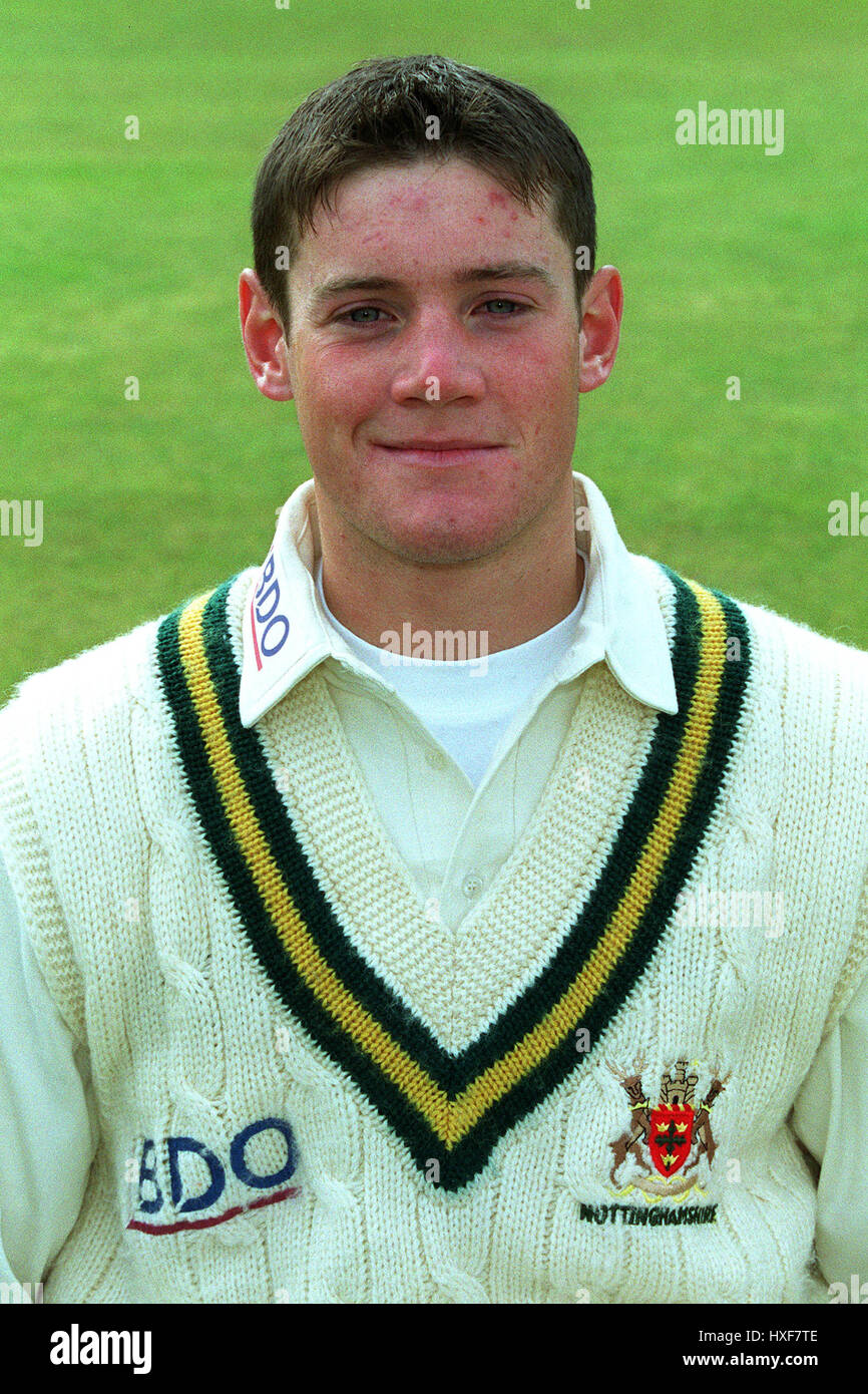 CHRIS READ NOTTINGHAMSHIRE CCC 12 April 2000 Stock Photo - Alamy
