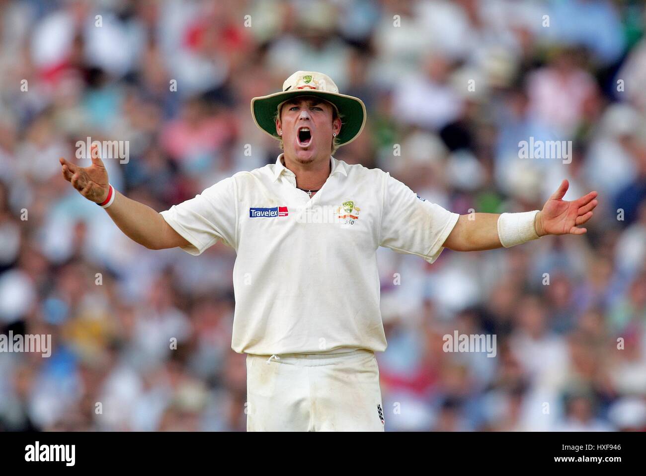 SHANE WARNE AUSTRALIA THE BRIT OVAL LONDON 12 September 2005 Stock ...