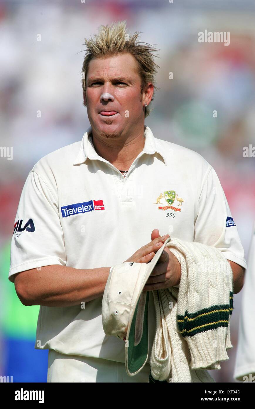SHANE WARNE AUSTRALIA THE BRIT OVAL LONDON 12 September 2005 Stock ...