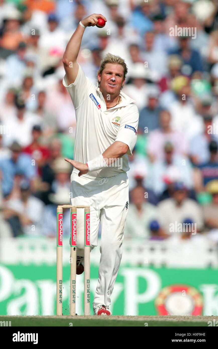 SHANE WARNE AUSTRALIA BRIT OVAL KENNINGTON LONDON 09 September 2005 ...