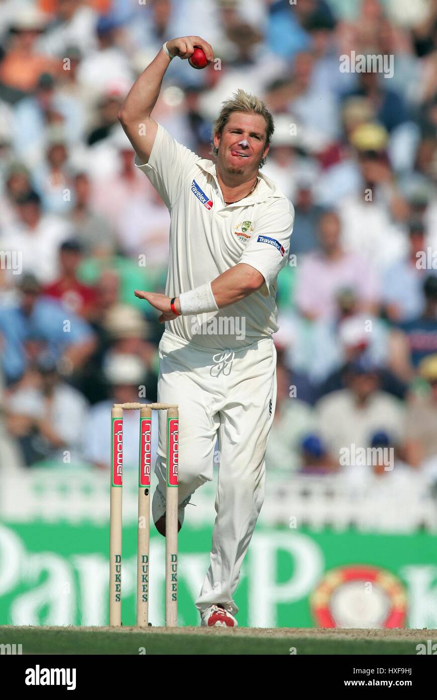 SHANE WARNE AUSTRALIA BRIT OVAL KENNINGTON LONDON 09 September 2005 ...