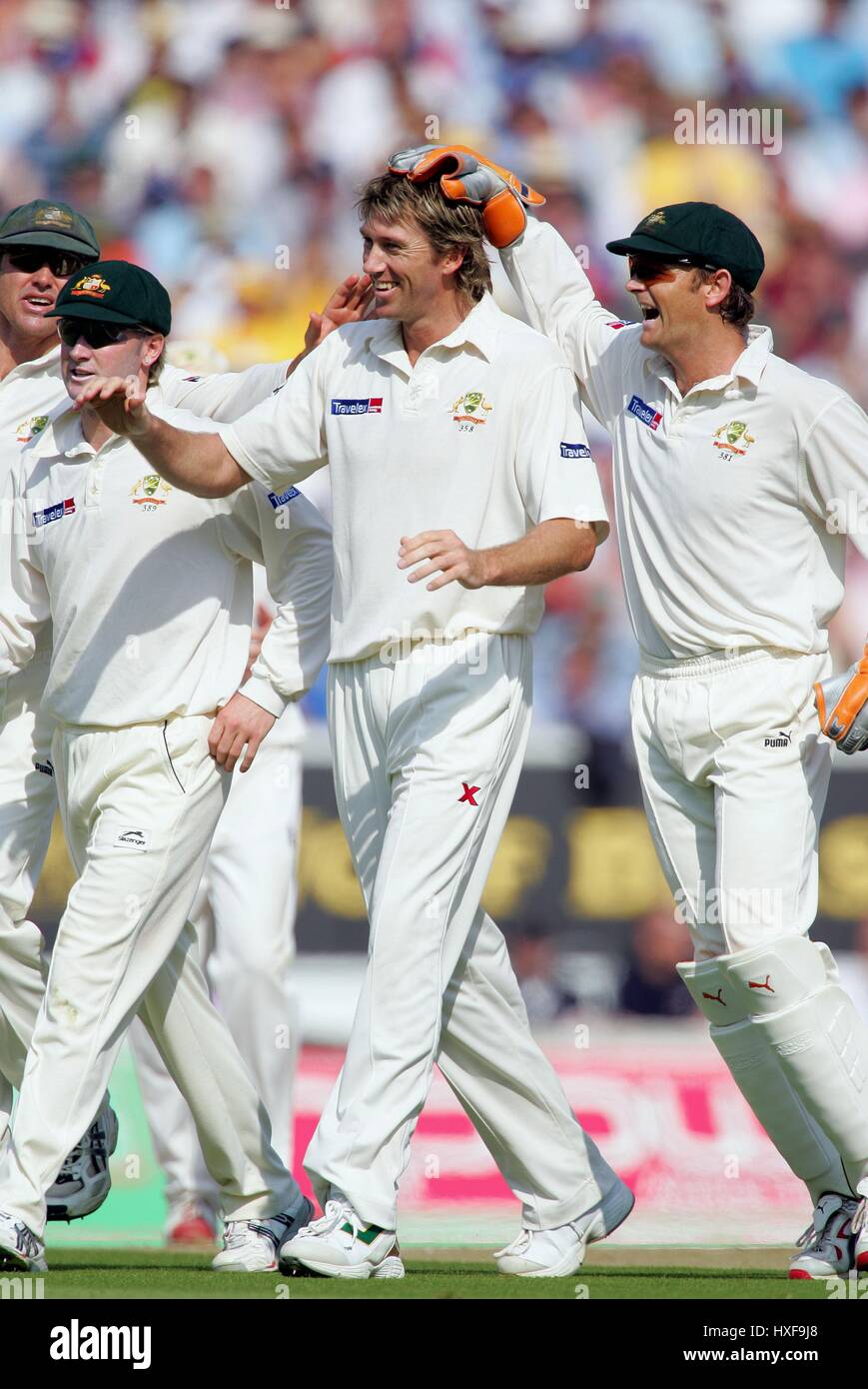 GLENN MCGRATH & ADAM GILCHRIST ENGLAND V AUSTRALIA BRIT OVAL KENNINGTON ...