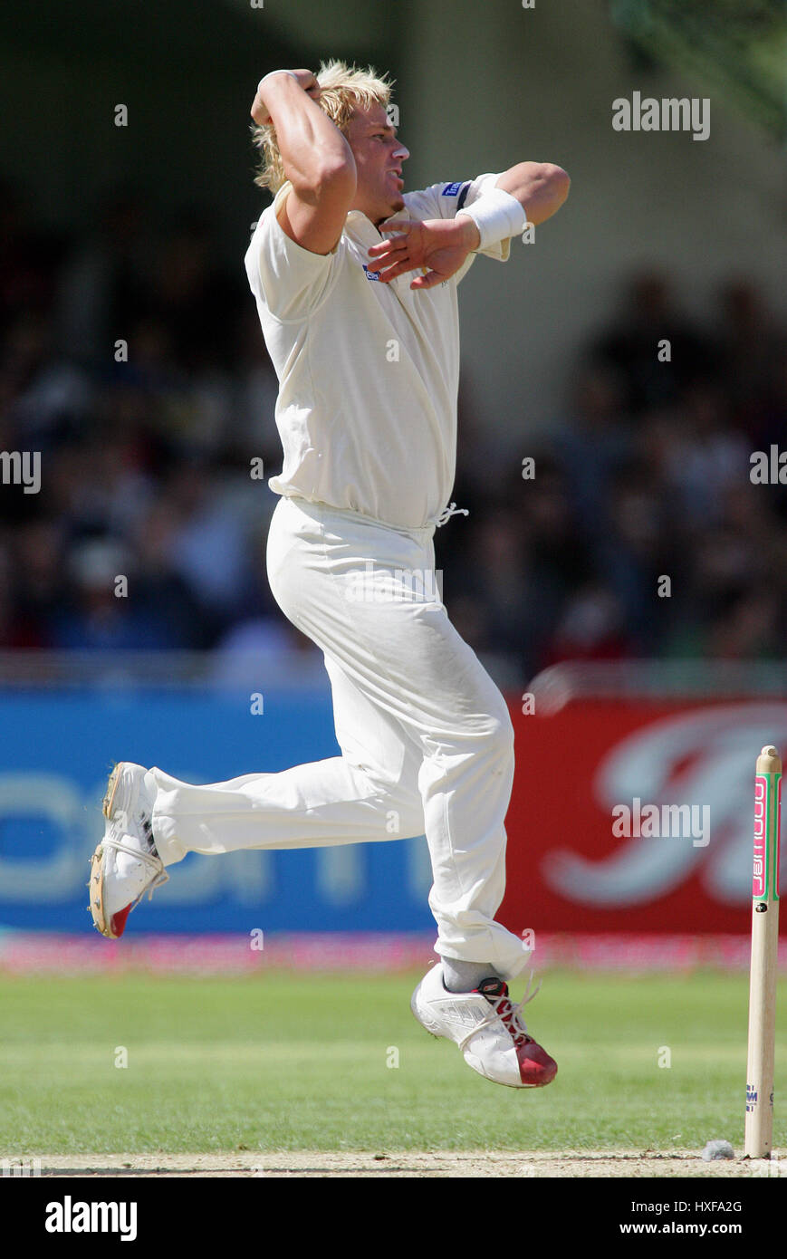 SHANE WARNE AUSTRALIA TRENT BRIDGE NOTTINHGAM 25 August 2005 Stock ...