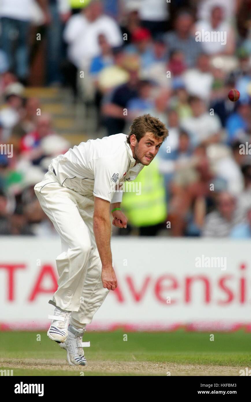 LIAM PLUNKETT ENGLAND & DURHAM CCC OLD TRAFFORD MANCHESTER ENGLAND 08 ...