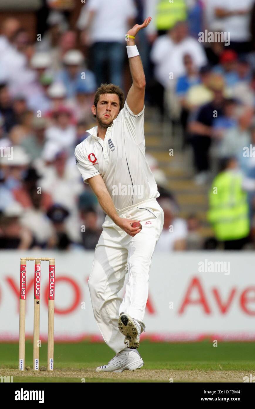 LIAM PLUNKETT ENGLAND & DURHAM CCC OLD TRAFFORD MANCHESTER ENGLAND 08 ...