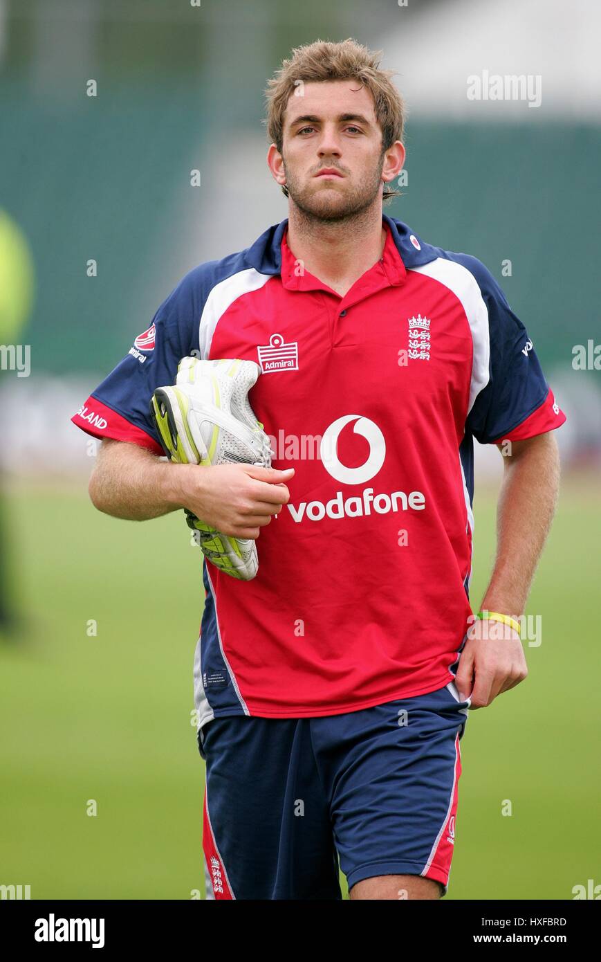LIAM PLUNKETT ENGLAND & DURHAM CCC OLD TRAFFORD MANCHESTER ENGLAND 08 June 2007 Stock Photo - Alamy