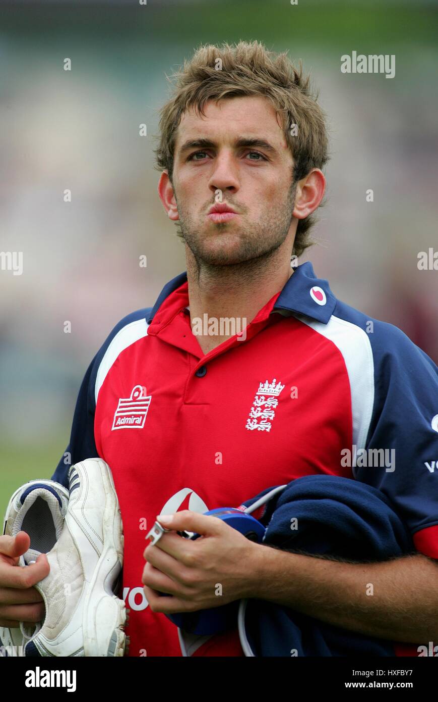 LIAM PLUNKETT ENGLAND & DURHAM CCC OLD TRAFFORD MANCHESTER ENGLAND 07 ...