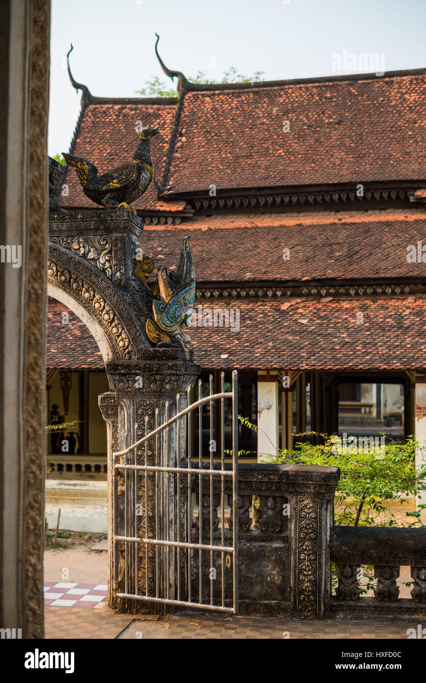 Exterior of the Wat Bo temple in the Siem Reap, Cambodia Stock Photo ...