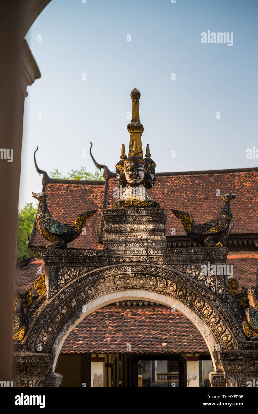 Exterior of the Wat Bo temple in the Siem Reap, Cambodia Stock Photo ...