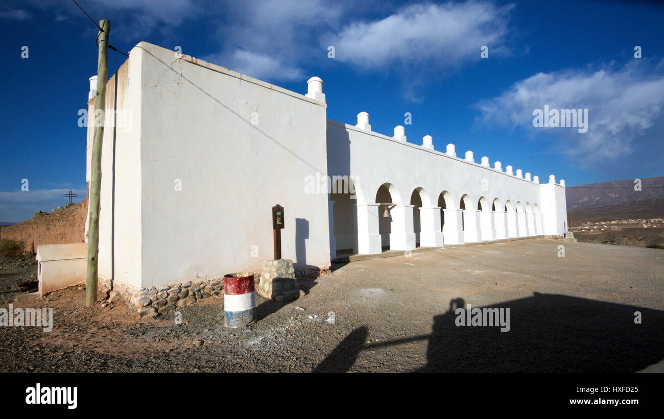 Entry of the cementary of Cachi (Argentina Stock Photo - Alamy