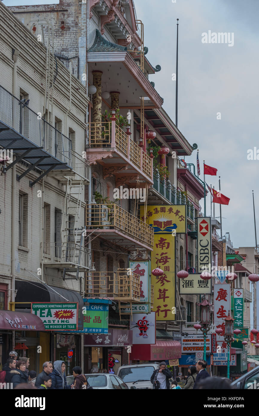 Chinatown, San Francisco, California, USA is an interesting ethnic ...