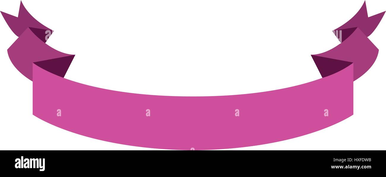 Pink Ribbon Banner Vector