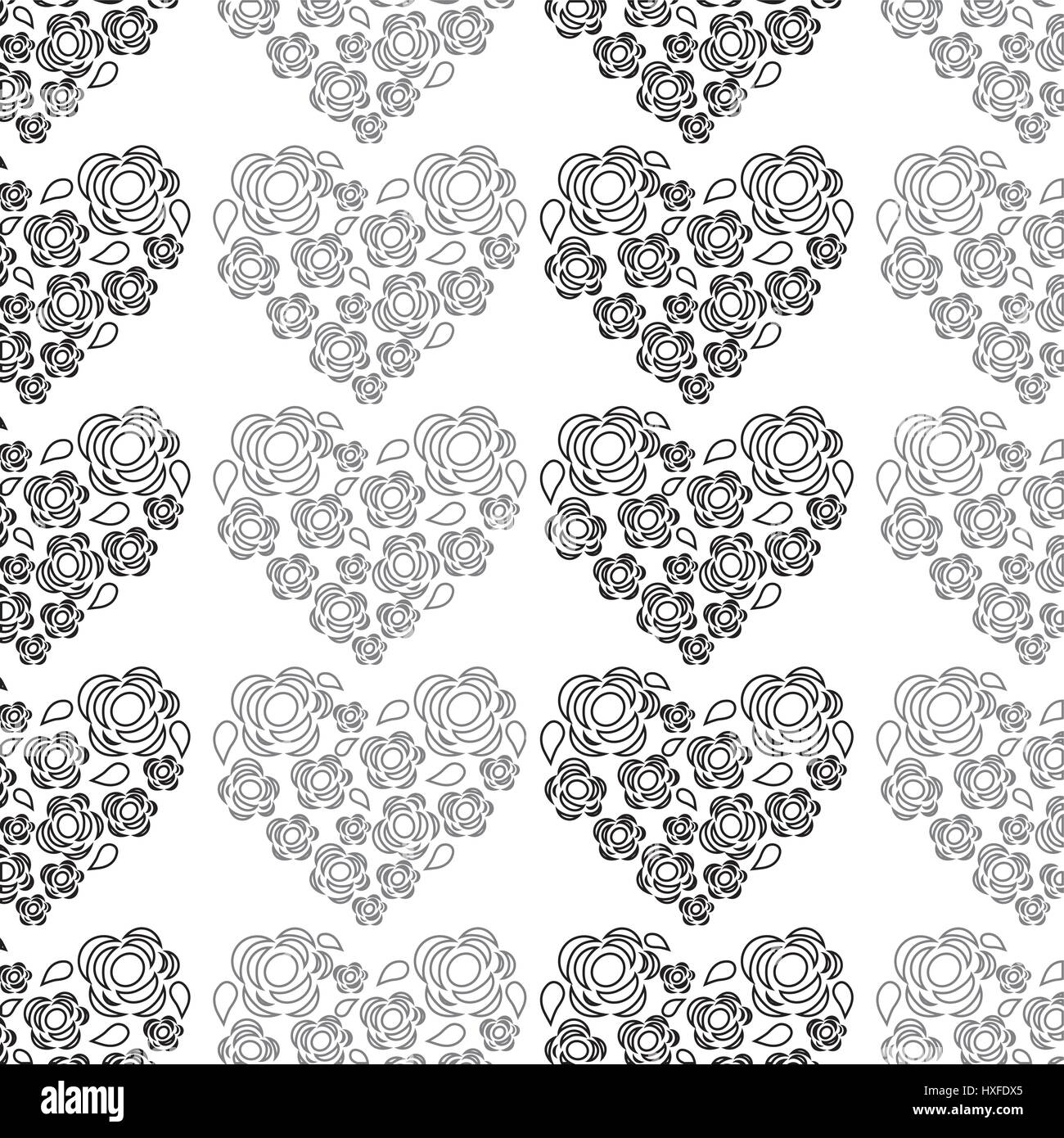 nice heart decoration design Stock Vector Image & Art - Alamy