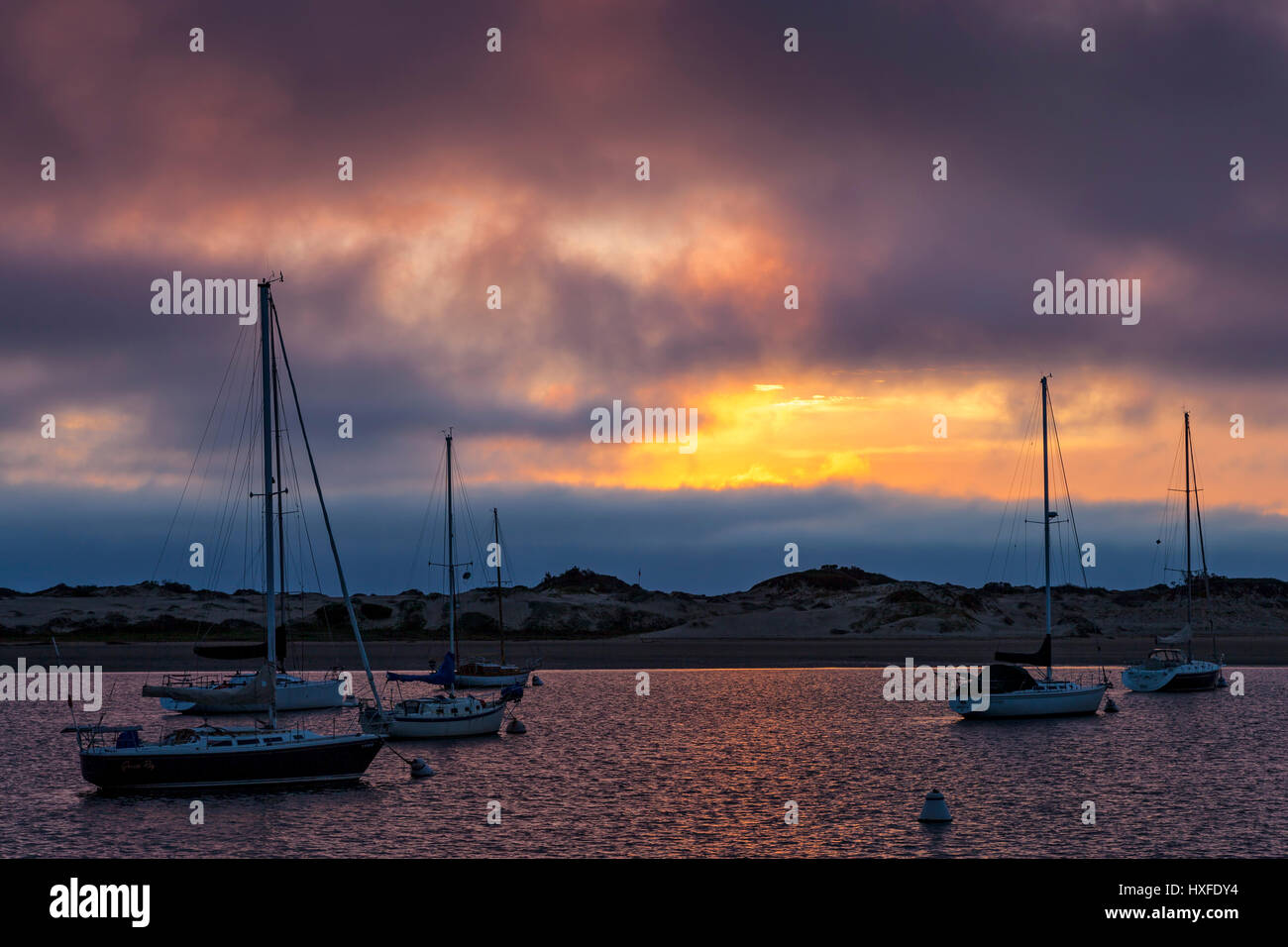 Sunset reflects off bay hi-res stock photography and images - Alamy
