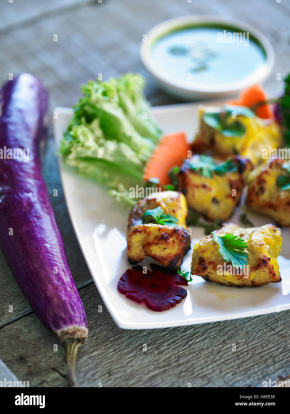 indian fish tikka dish Stock Photo - Alamy