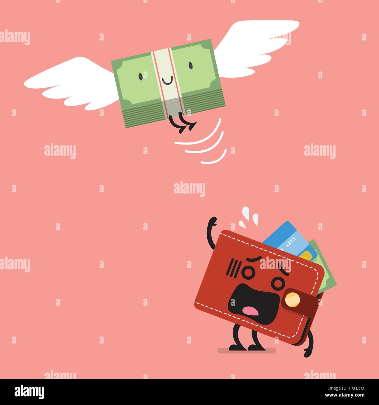 Flying money emoji hi-res stock photography and images - Alamy