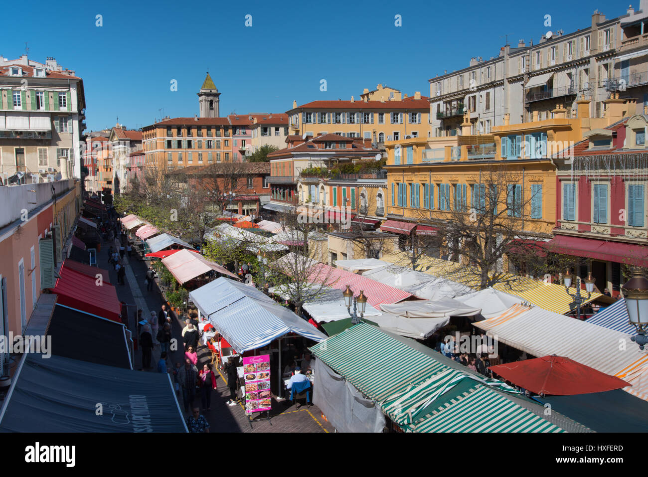 Market in old town of Nice, France Stock Photo - Alamy