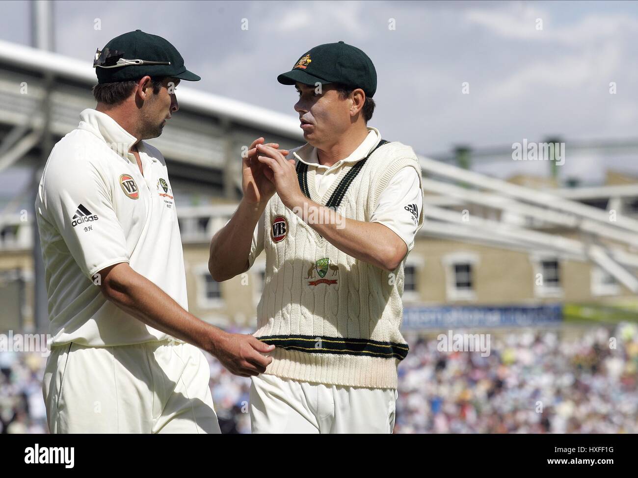 MARCUS NORTH & BEN HILFENHAUS ENGLAND V AUSTRALIA THE BRIT OVAL LONDON ...