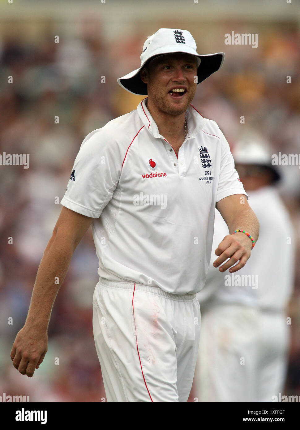 ANDREW FLINTOFF 5TH ASHES TEST MATCH THE BRIT OVAL LONDON ENGLAND 21 ...