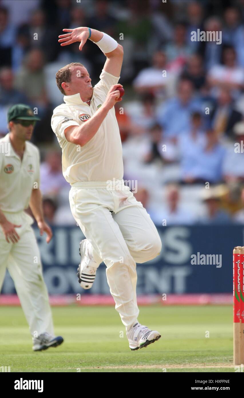 PETER SIDDLE AUSTRALIA LORDS LONDON ENGLAND 16 July 2009 Stock Photo ...