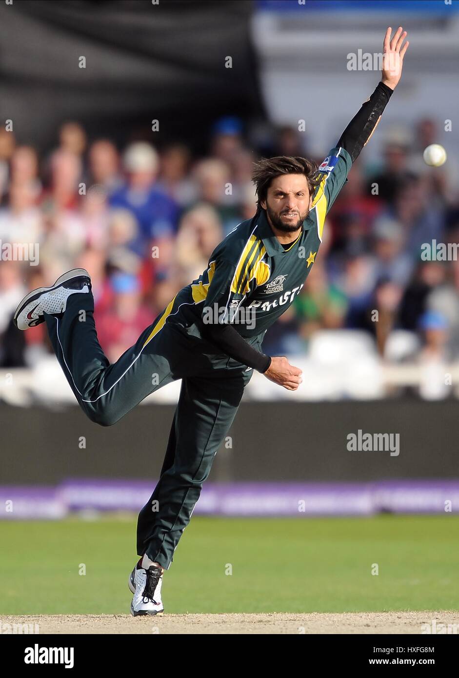 SHAHID AFRIDI PAKISTAN TRENT BRIDGE NOTTINGHAM ENGLAND 18 June 2009 ...