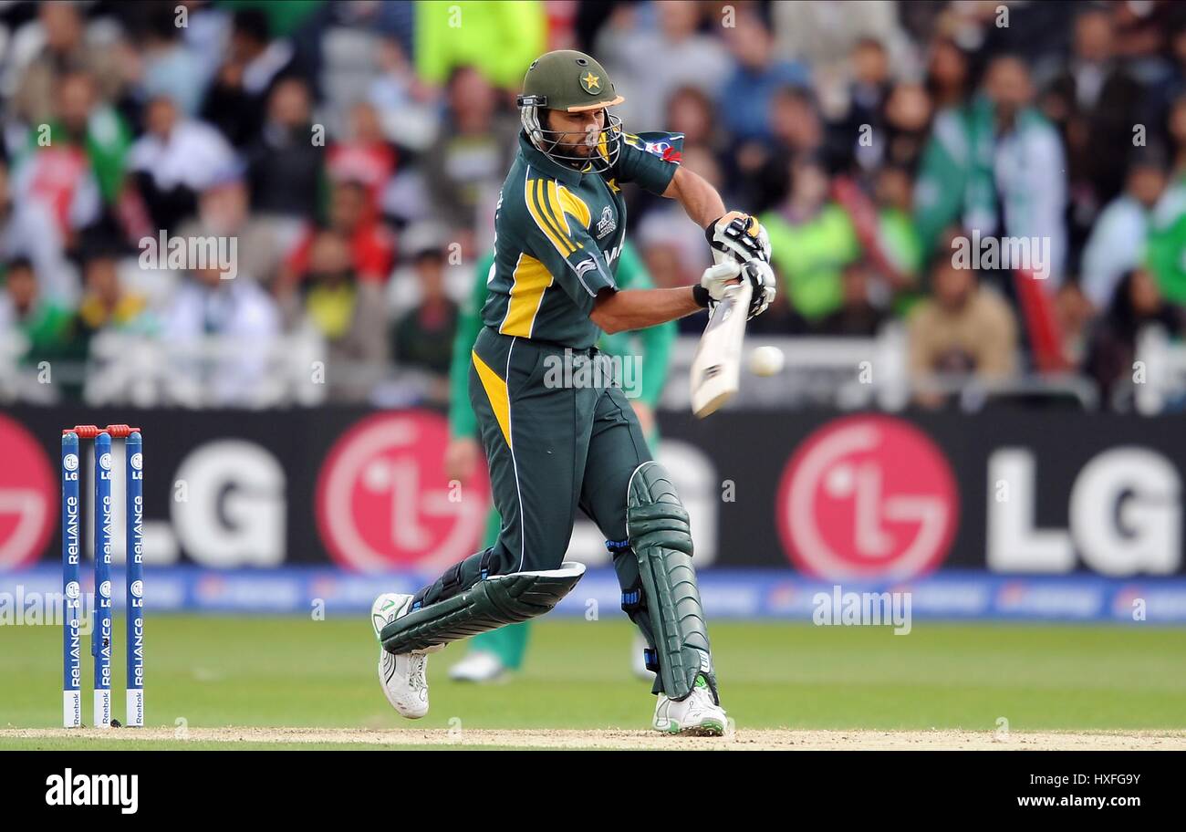 SHAHID AFRIDI PAKISTAN TRENT BRIDGE NOTTINGHAM ENGLAND 18 June 2009 ...