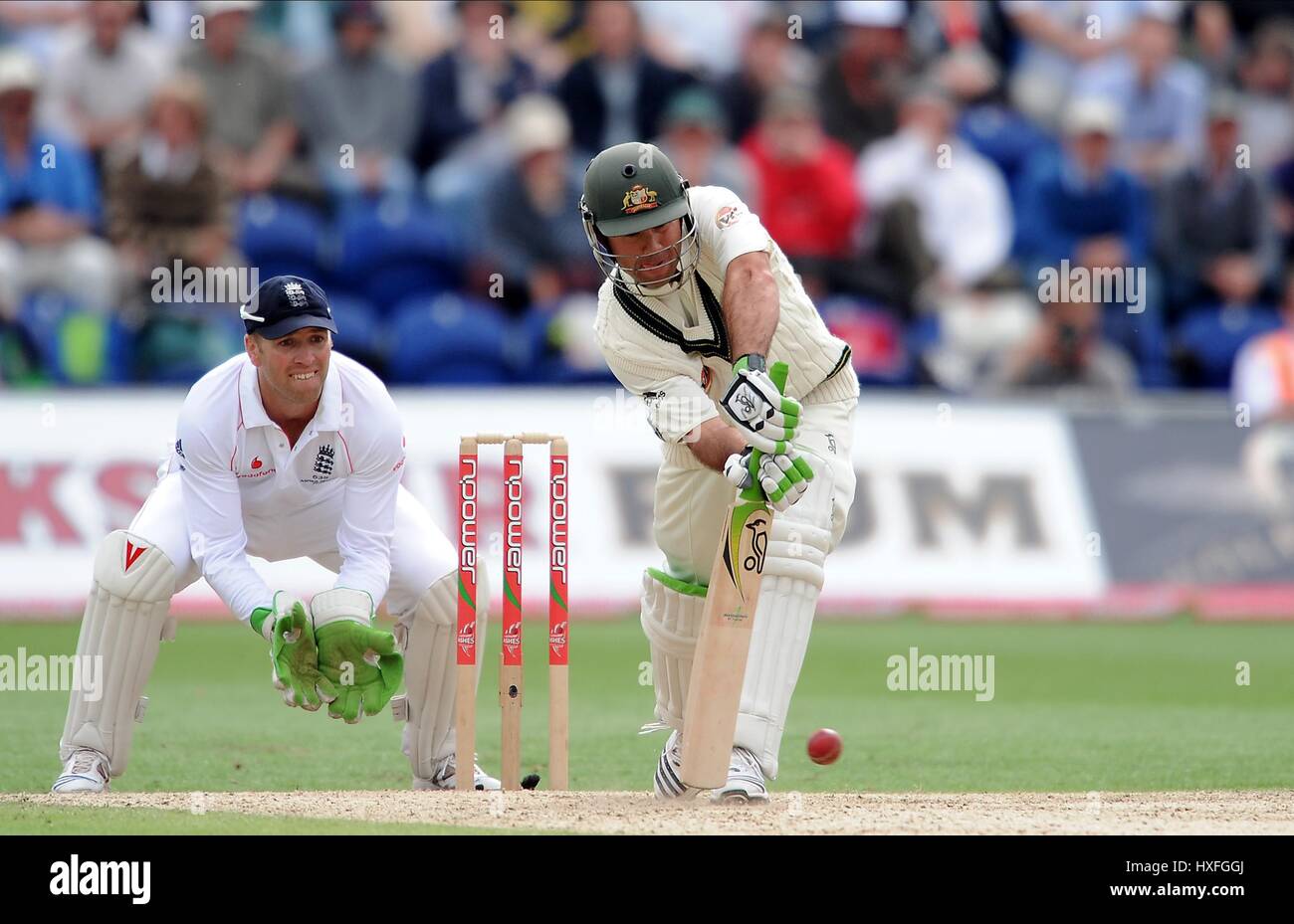 MATT PRIOR & RICKY PONTING ENGLAND V AUSTRALIA CARDIFF SWALEC STADIUM ...