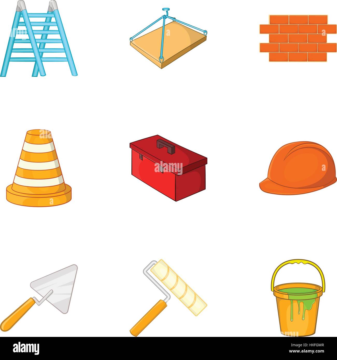 Repair tools icons set, cartoon style Stock Vector Image & Art - Alamy