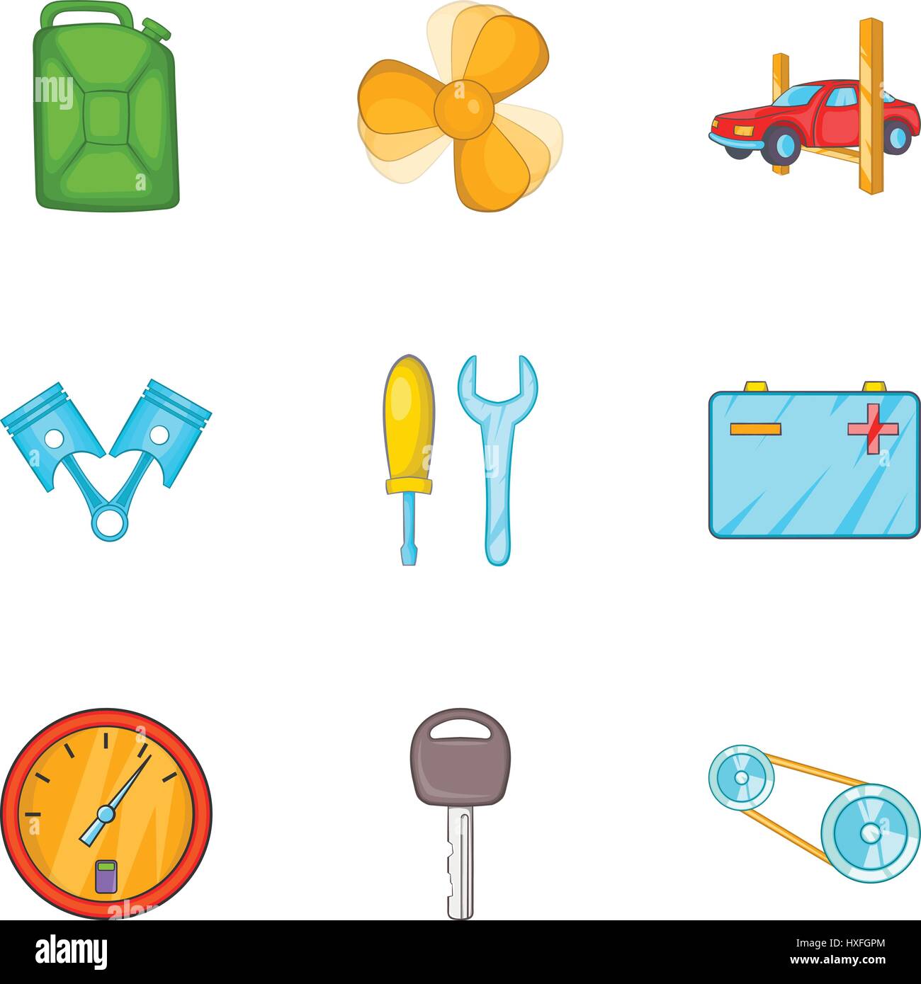 Timing belt icon cartoon style Stock Vector Images - Alamy