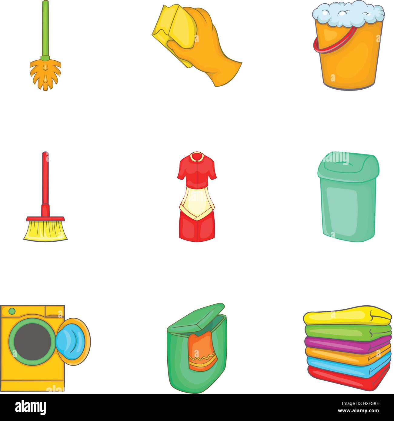 Cleansing icons set, cartoon style Stock Vector Image & Art - Alamy