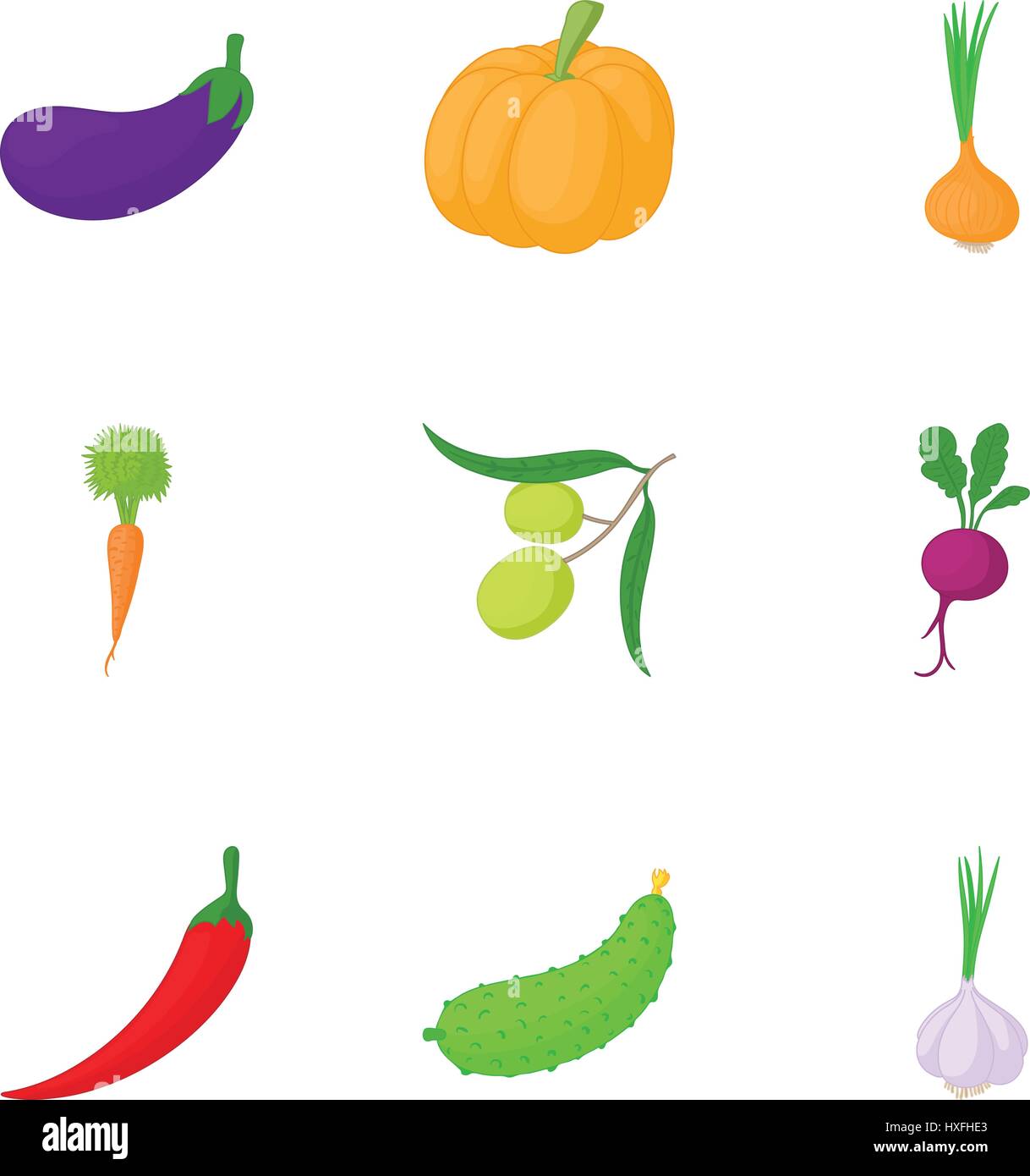 Garden icons set, cartoon style Stock Vector Image & Art - Alamy