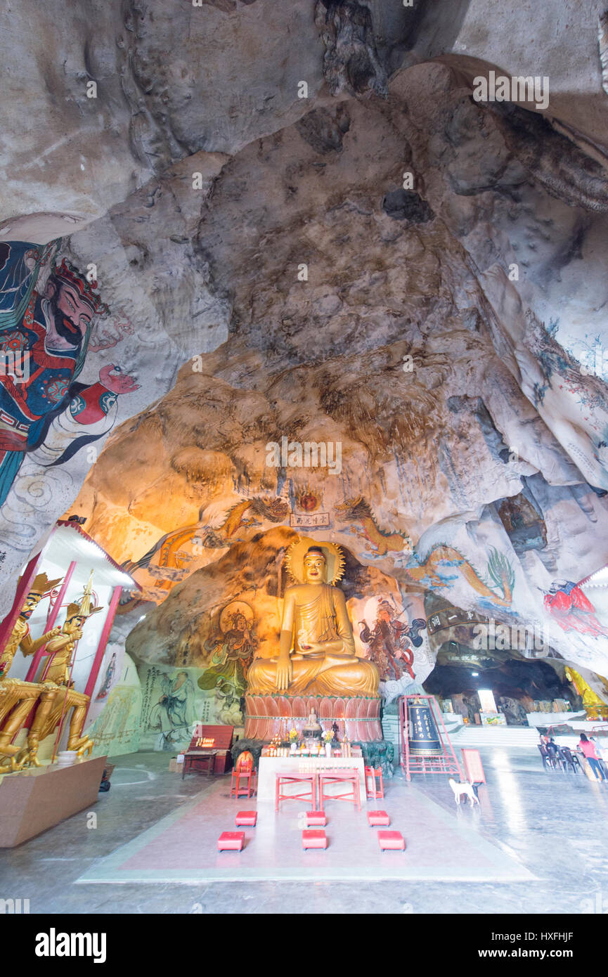 Inside Perak Tong, is a Chinese Buddhist temple built within a ...