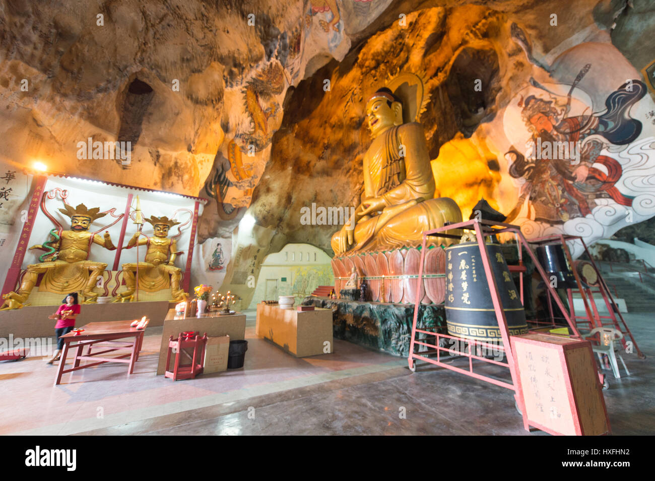 Inside Perak Tong, is a Chinese Buddhist temple built within a ...