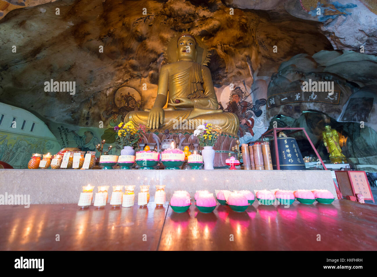 Inside Perak Tong, is a Chinese Buddhist temple built within a ...