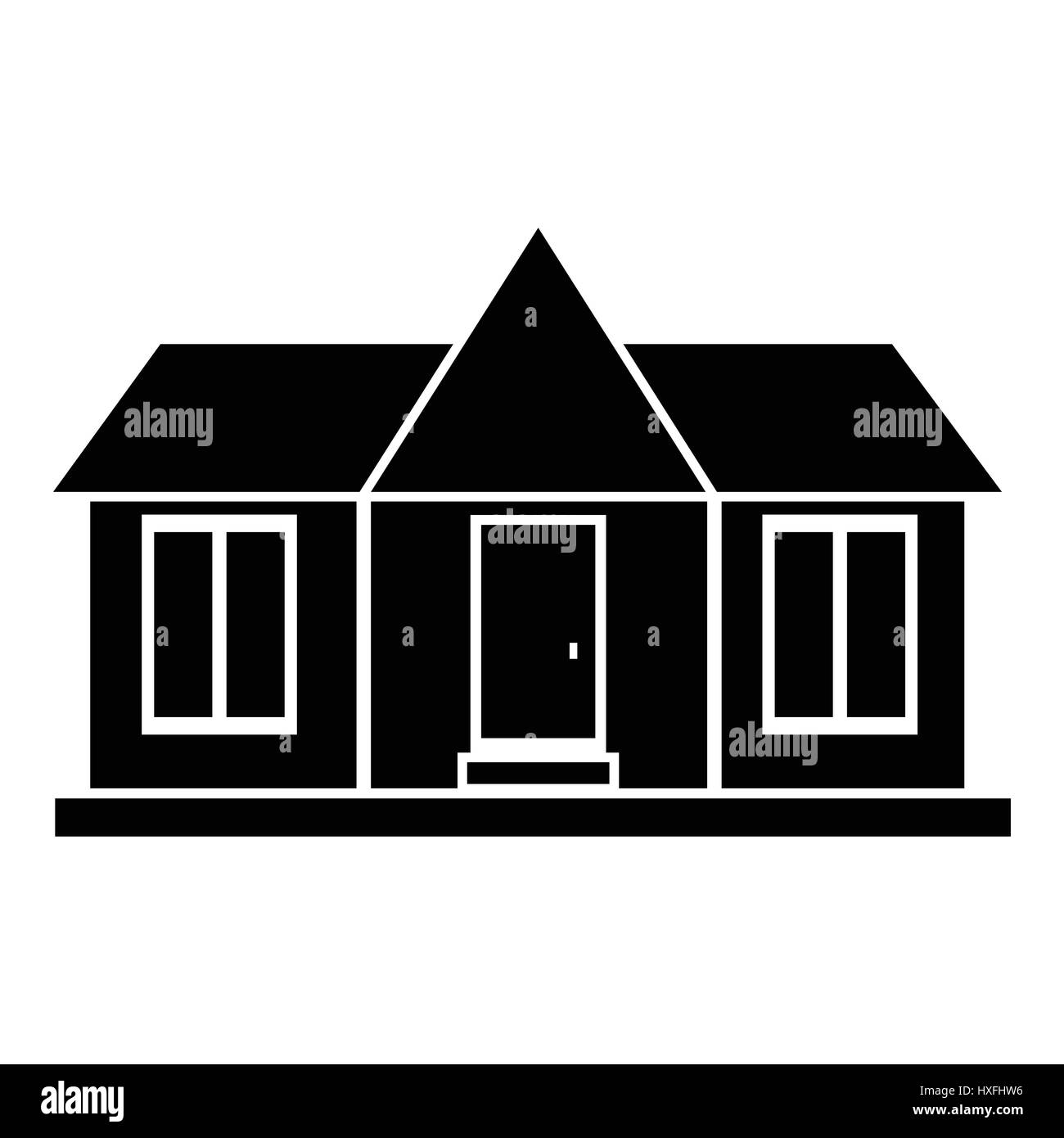 Modern country house icon, simple style Stock Vector Image & Art - Alamy