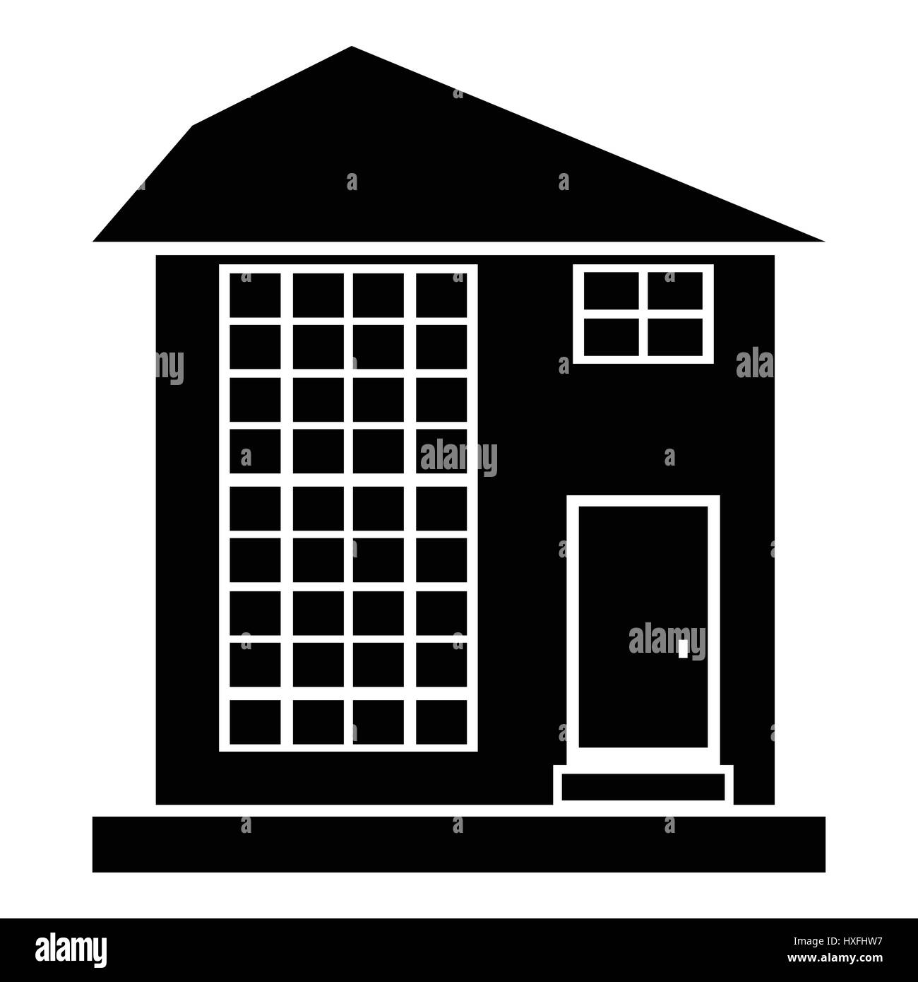 High house icon, outline style Stock Vector Image & Art - Alamy