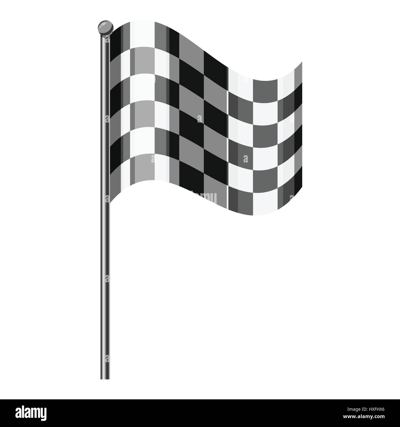 Chequered flag icon, gray monochrome style Stock Vector Image & Art - Alamy