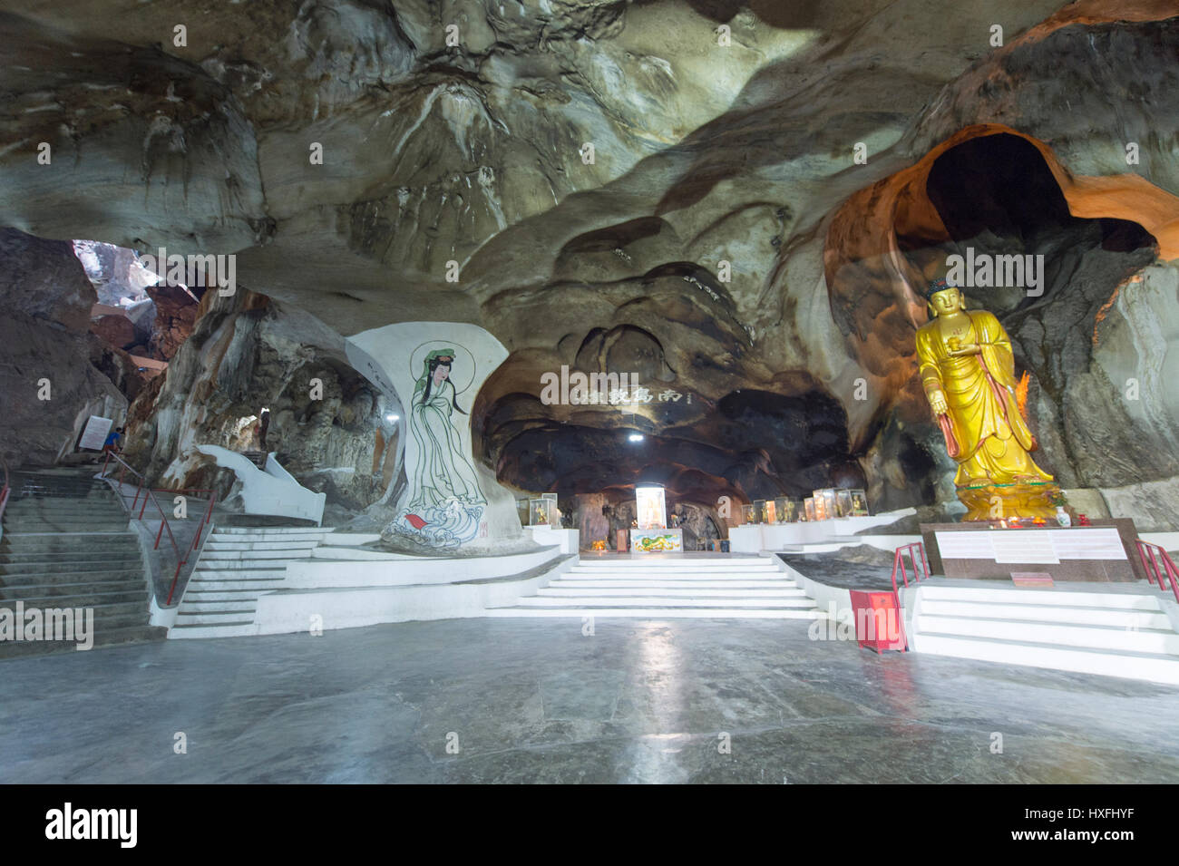Inside Perak Tong, is a Chinese Buddhist temple built within a ...