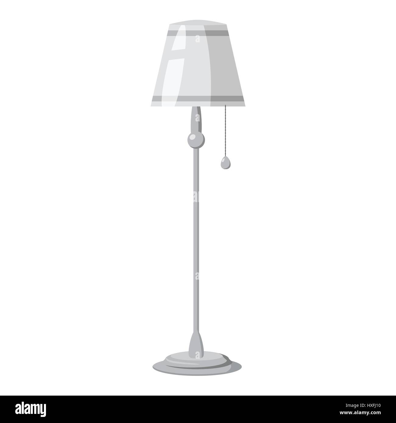 Floor lamp icon, gray monochrome style Stock Vector Image & Art - Alamy