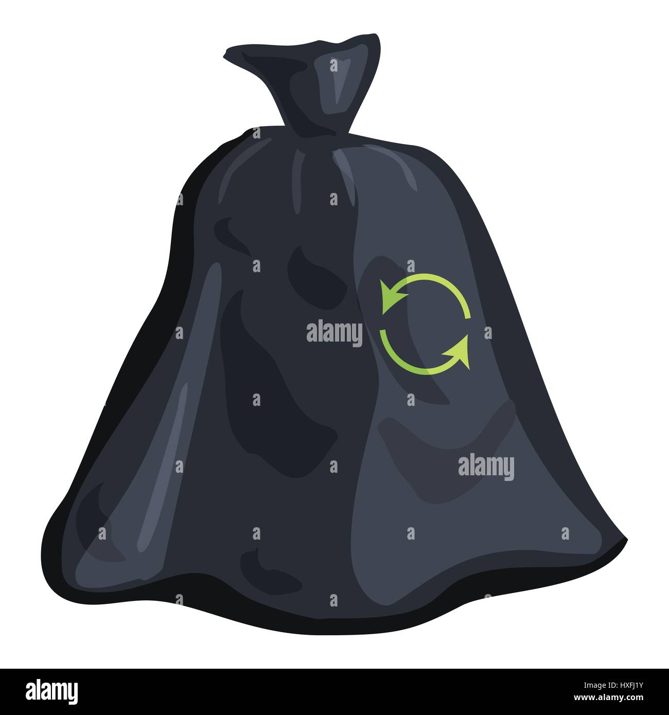 Garbage bag icon, cartoon style Stock Vector Image & Art - Alamy
