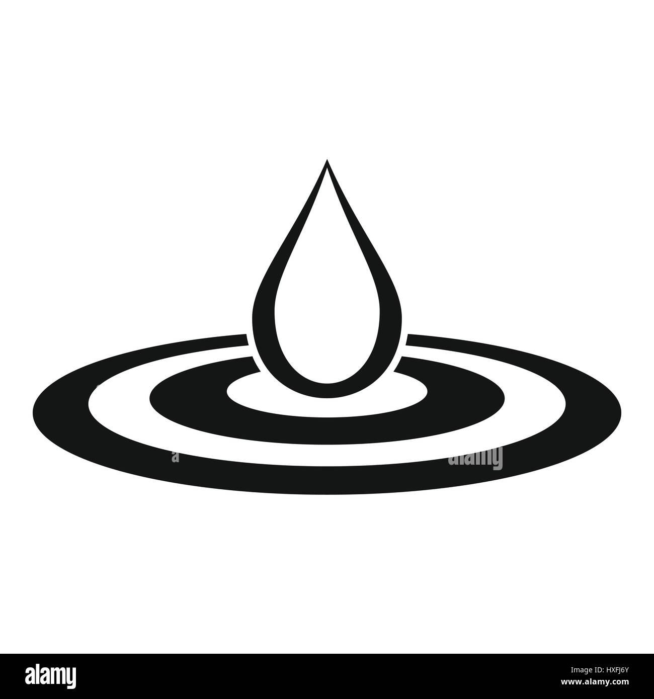 Water drop and spill icon, simple style Stock Vector Image & Art - Alamy