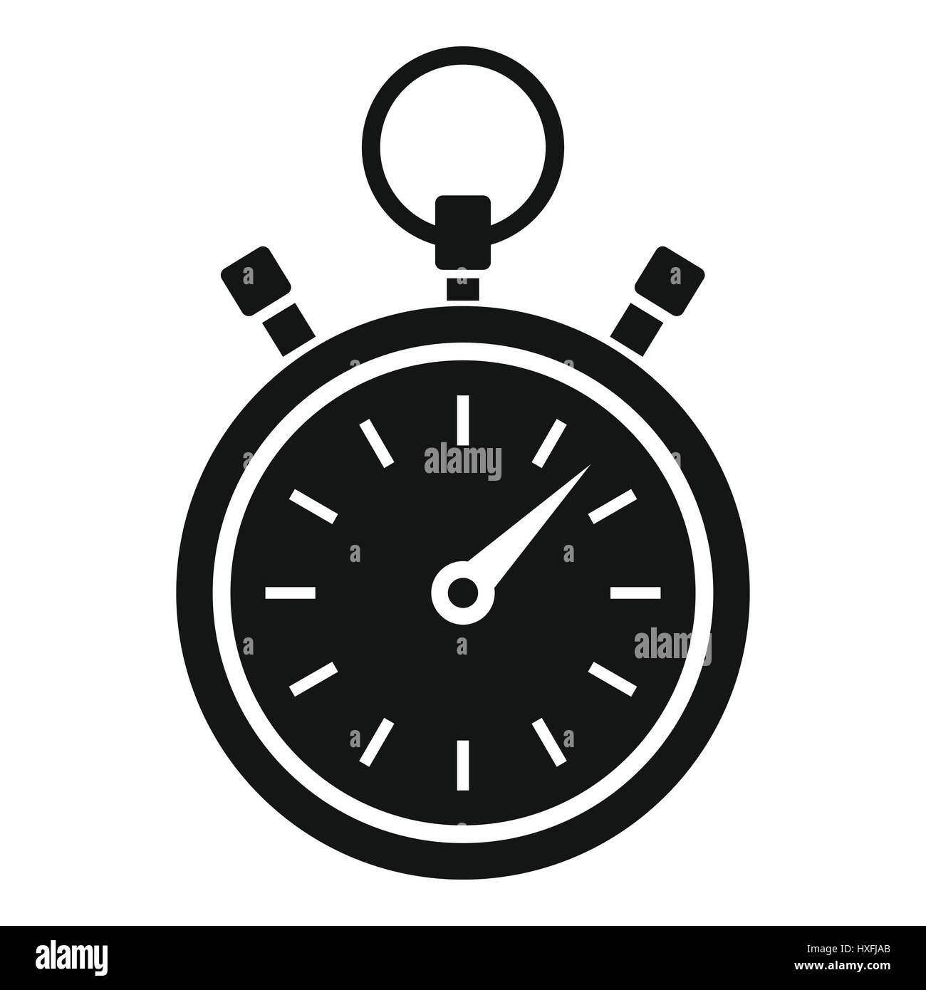 Stopwatch icon, simple style Stock Vector Image & Art - Alamy