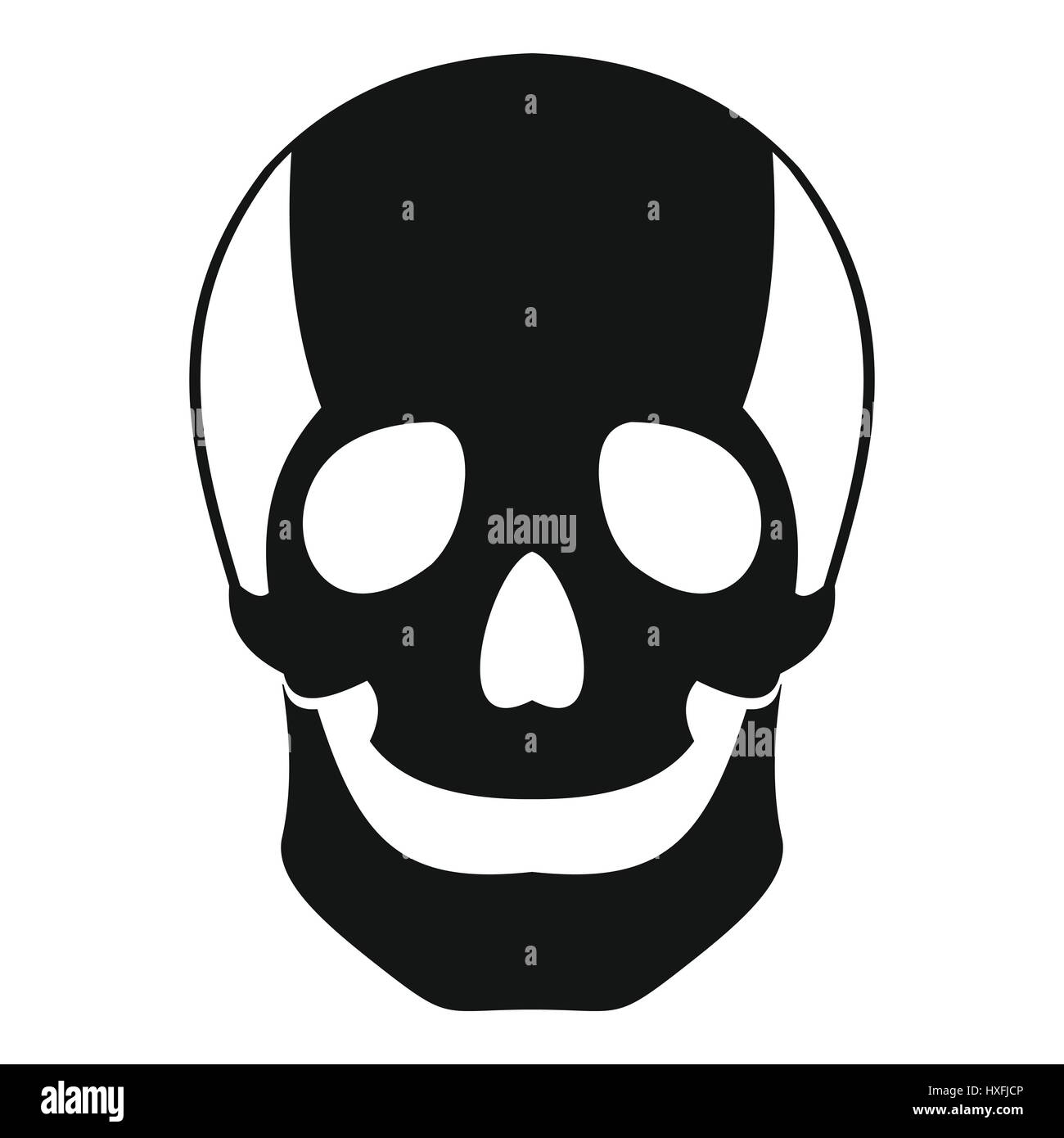 Skull icon, simple style Stock Vector Image & Art - Alamy