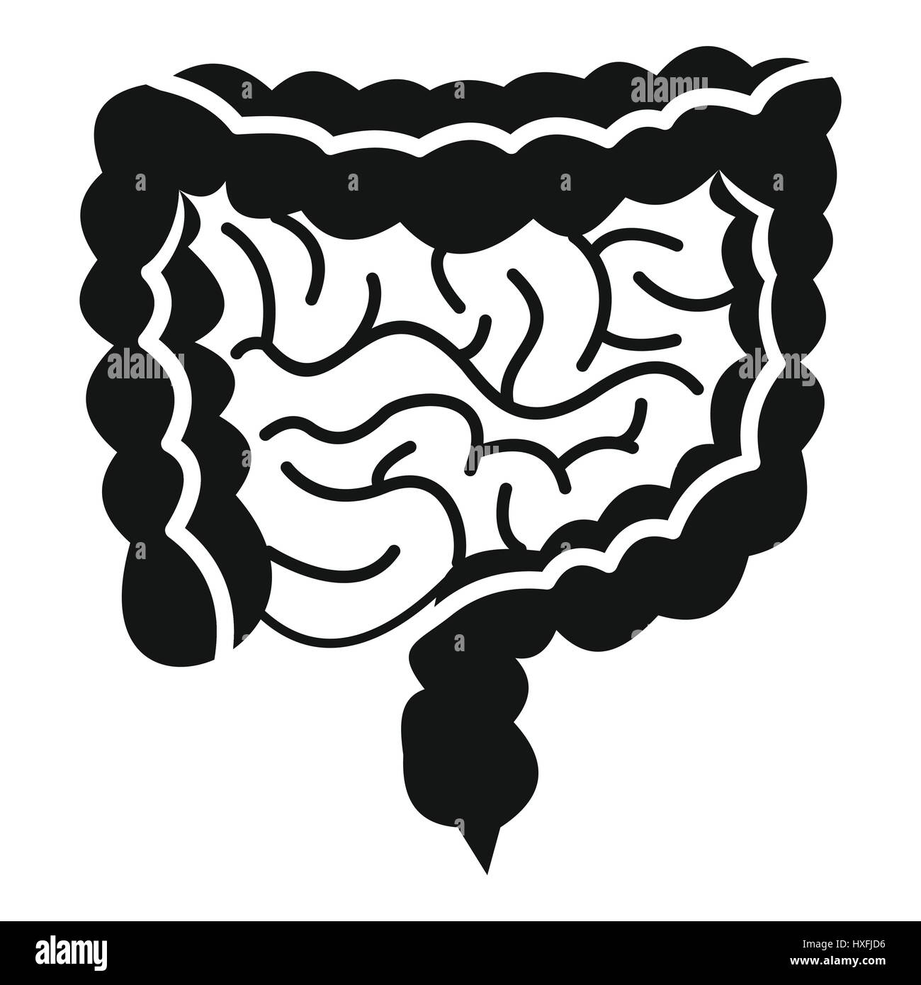 Intestines icon, simple style Stock Vector Image & Art - Alamy