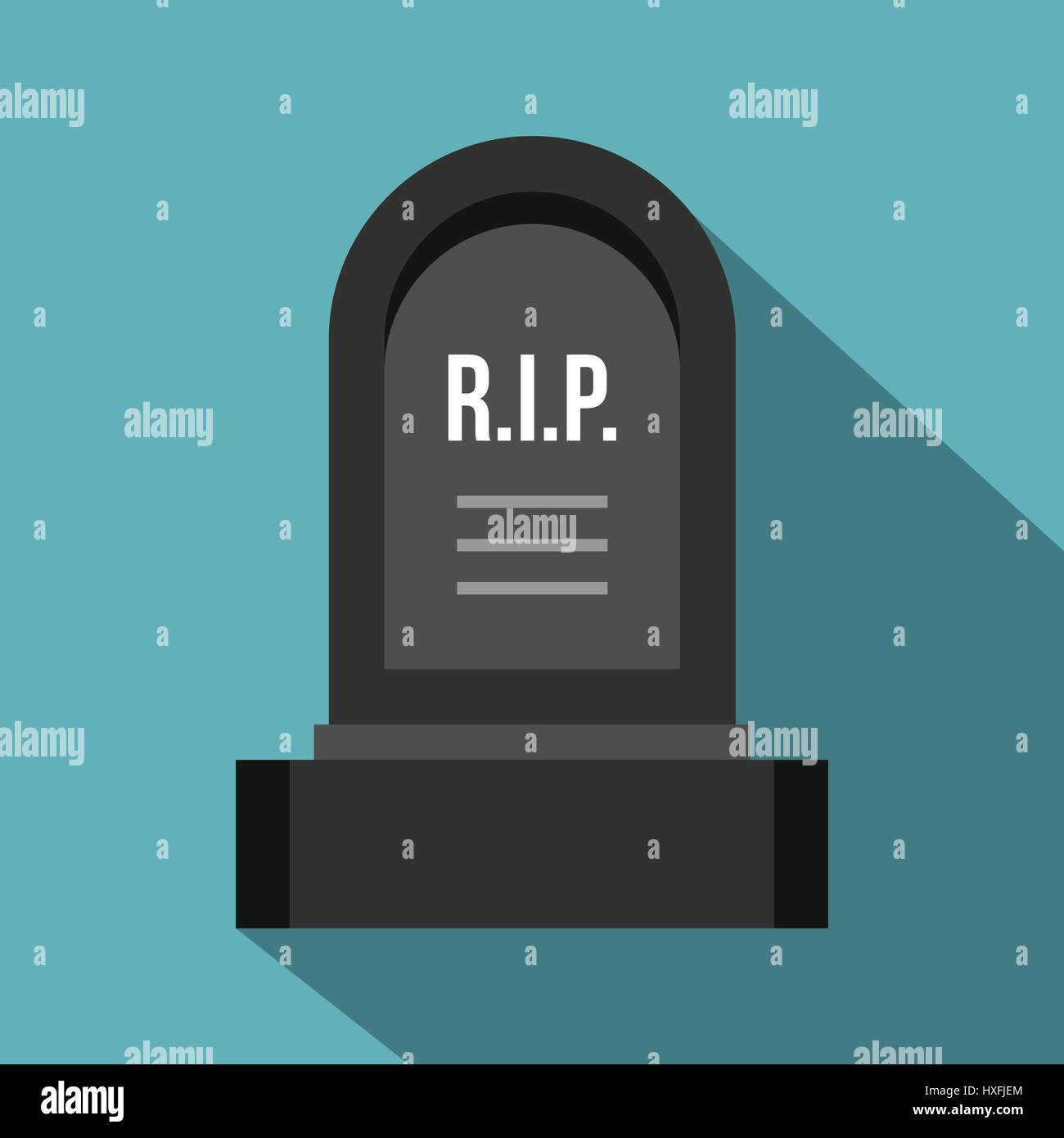 Headstone icon, flat style Stock Vector Image & Art - Alamy
