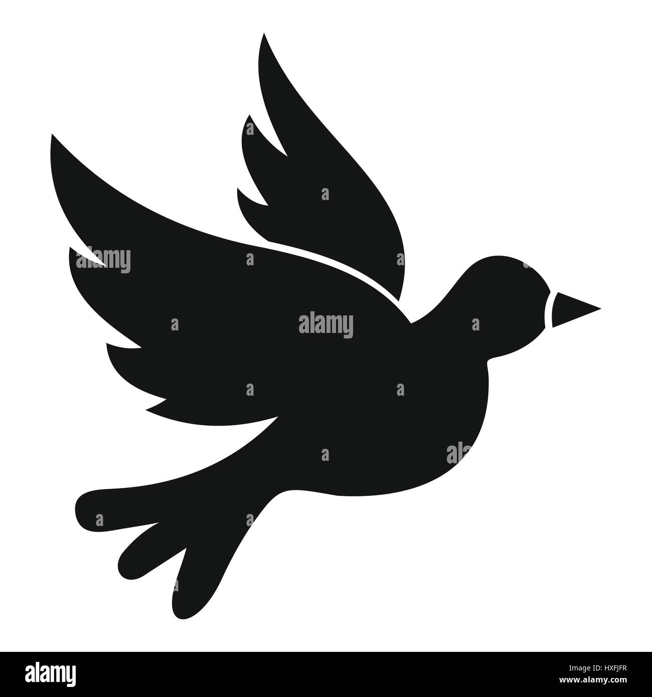 Dove icon, simple style Stock Vector Image & Art - Alamy