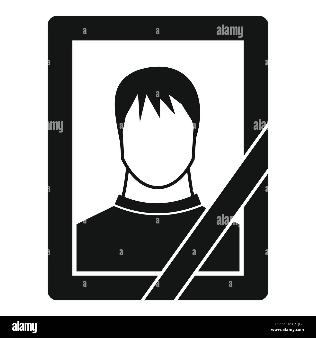 Memory portrait icon, simple style Stock Vector Image & Art - Alamy